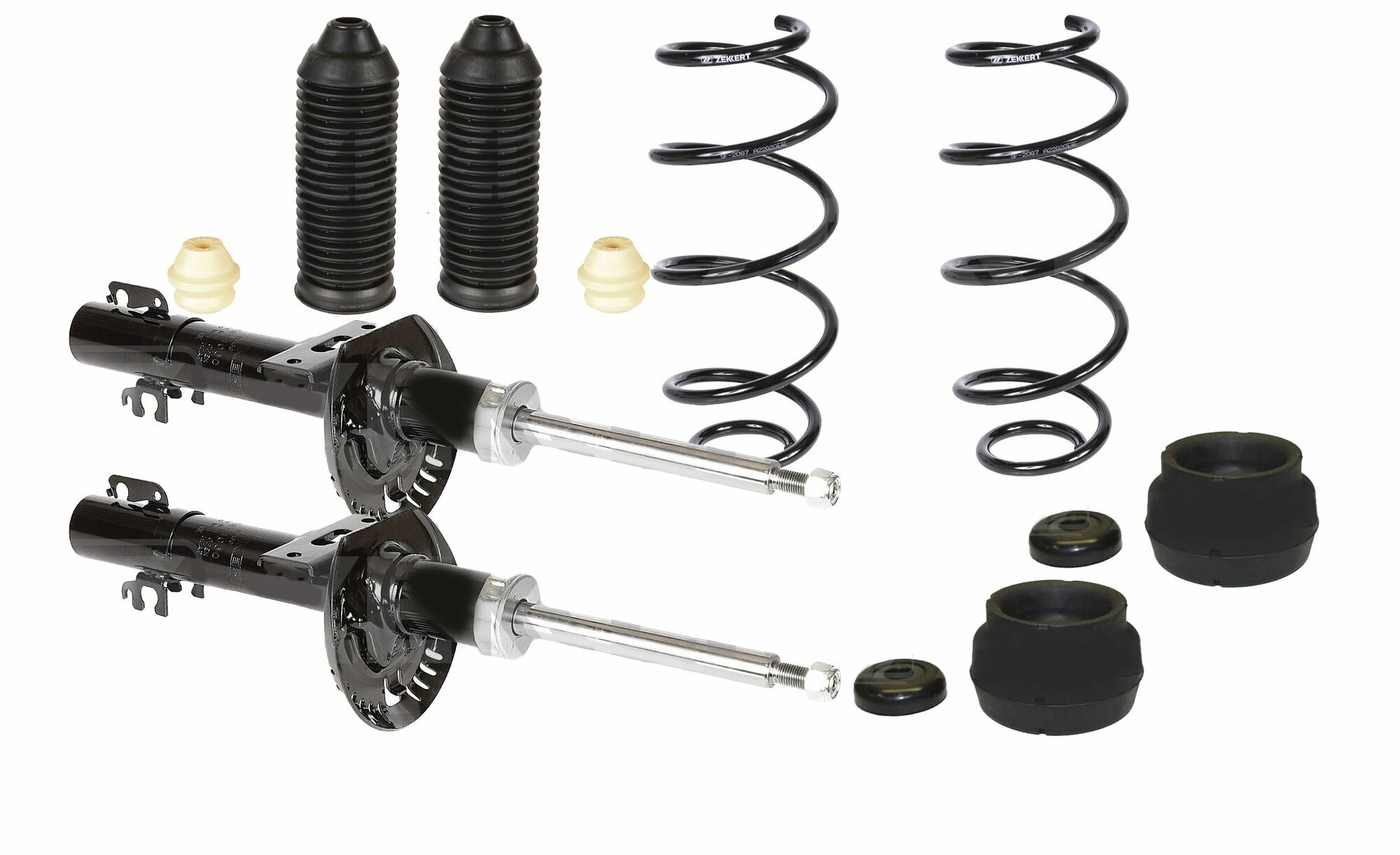 Амортизаторы/ пружины/ опоры/ подшипники передние Volkswagen POLO с 2010 года. Цена за комплект.