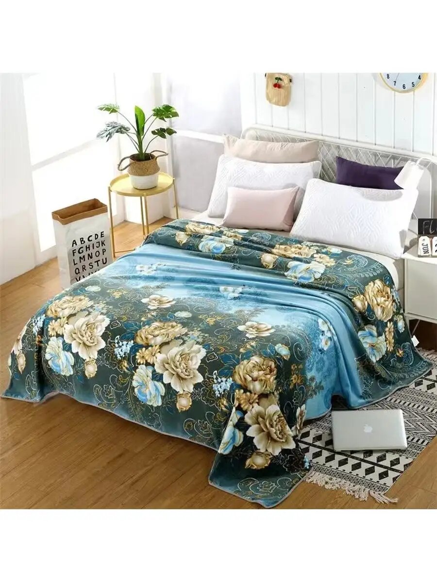 Плед 200х220 евро на кровать Lindo