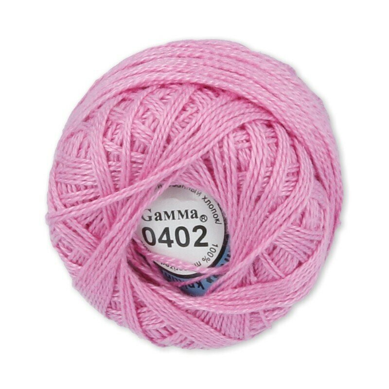 Пряжа "Gamma" Ирис 100% хлопок, цвет: 0402 (2 шт.)