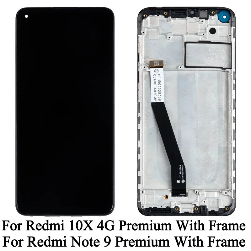 ЖК-экран M2003J15SC M2003J15SG M2003J15SS для Xiaomi Redmi Note 9, экран с Premium With Frame
