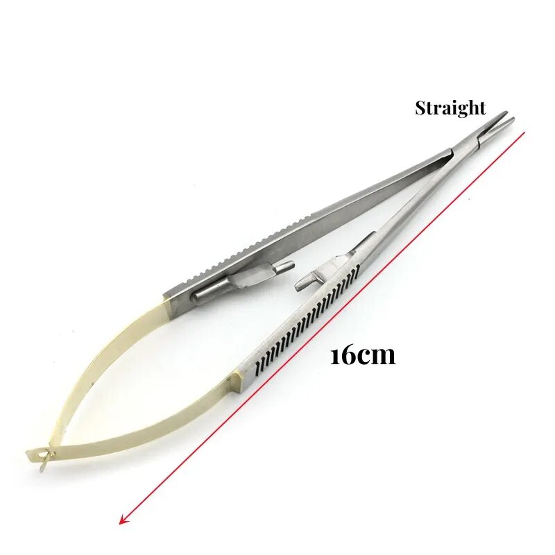 Иглодержатели Кастровьехо LISM 14 см / 16 см из нержавеющей стали 16cm Straight