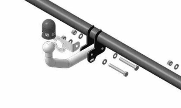 Фаркоп с эл-кой Smart для Ford Focus 2, 3 Hatchback (оцинк. Шар)(паспорт и сертификат в комплекте) F105A. Автостандарт