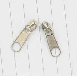 Слайдеры для молнии QIMONTON, металлические, 38 цветов silver color, 10 piece