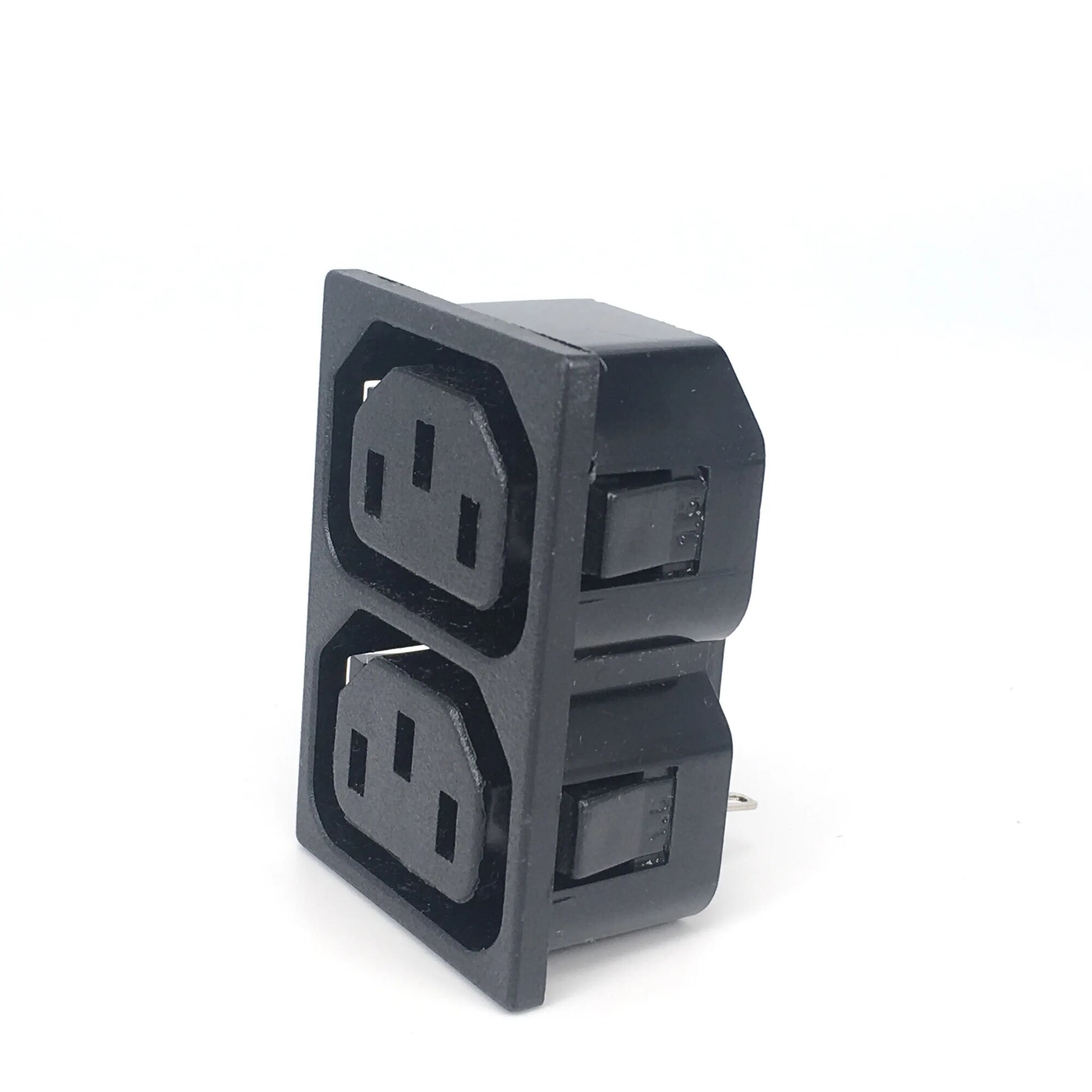 Электрический разъем питания 2 в 1 IEC320 C13 C14 черный