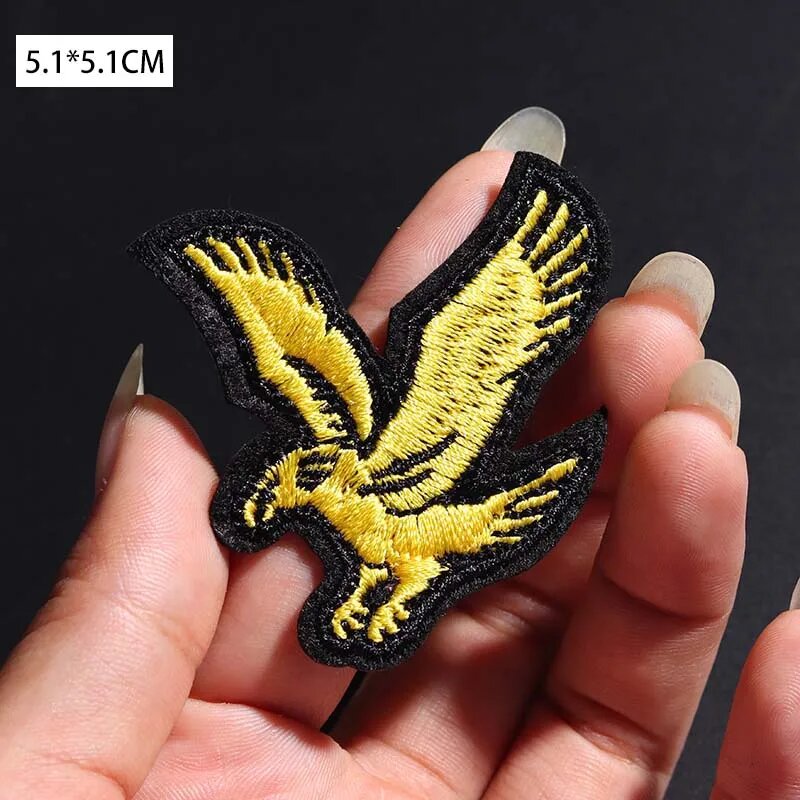 Золотая птица вышитый патч для одежды