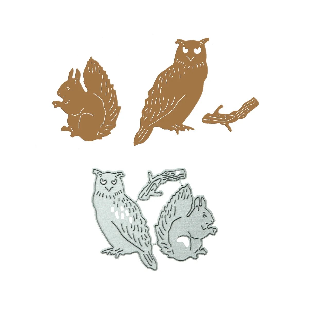 Металлические наборы для высечки белка и совы