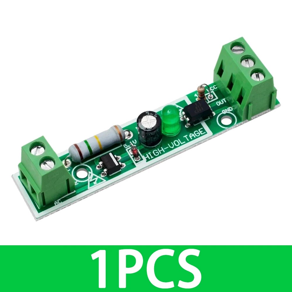 Модуль изоляции оптопары Baishundianzi 1-Bit AC 220V 1pcs