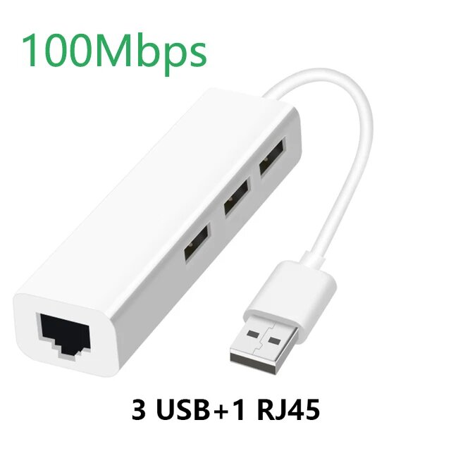 Duorem USB Ethernet адаптер 3 порта USB 100Mbps