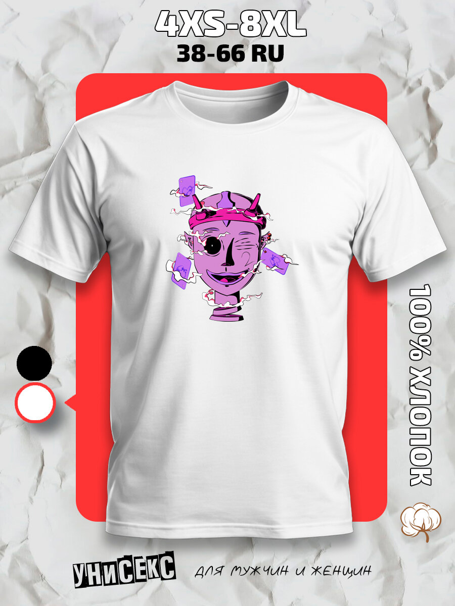 Футболка с принтом лицом