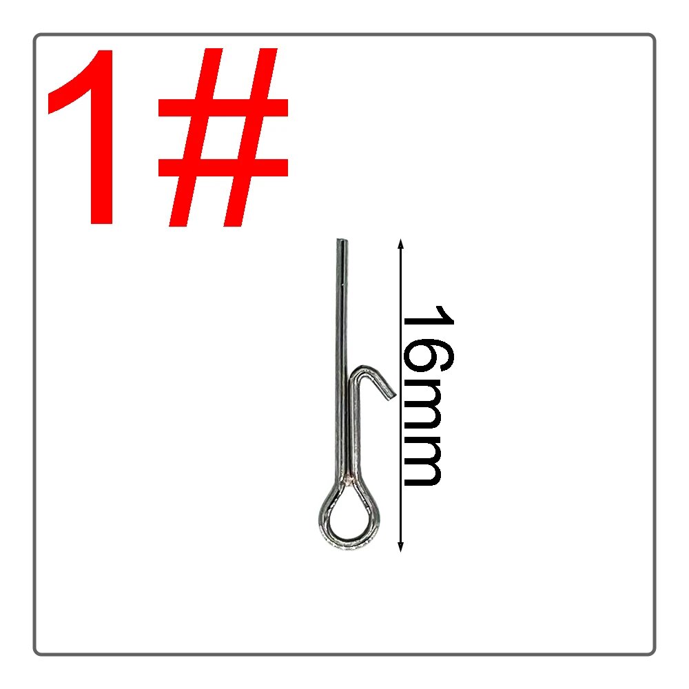Рыболовные крючки с шипами из нержавеющей стали 1(size1)