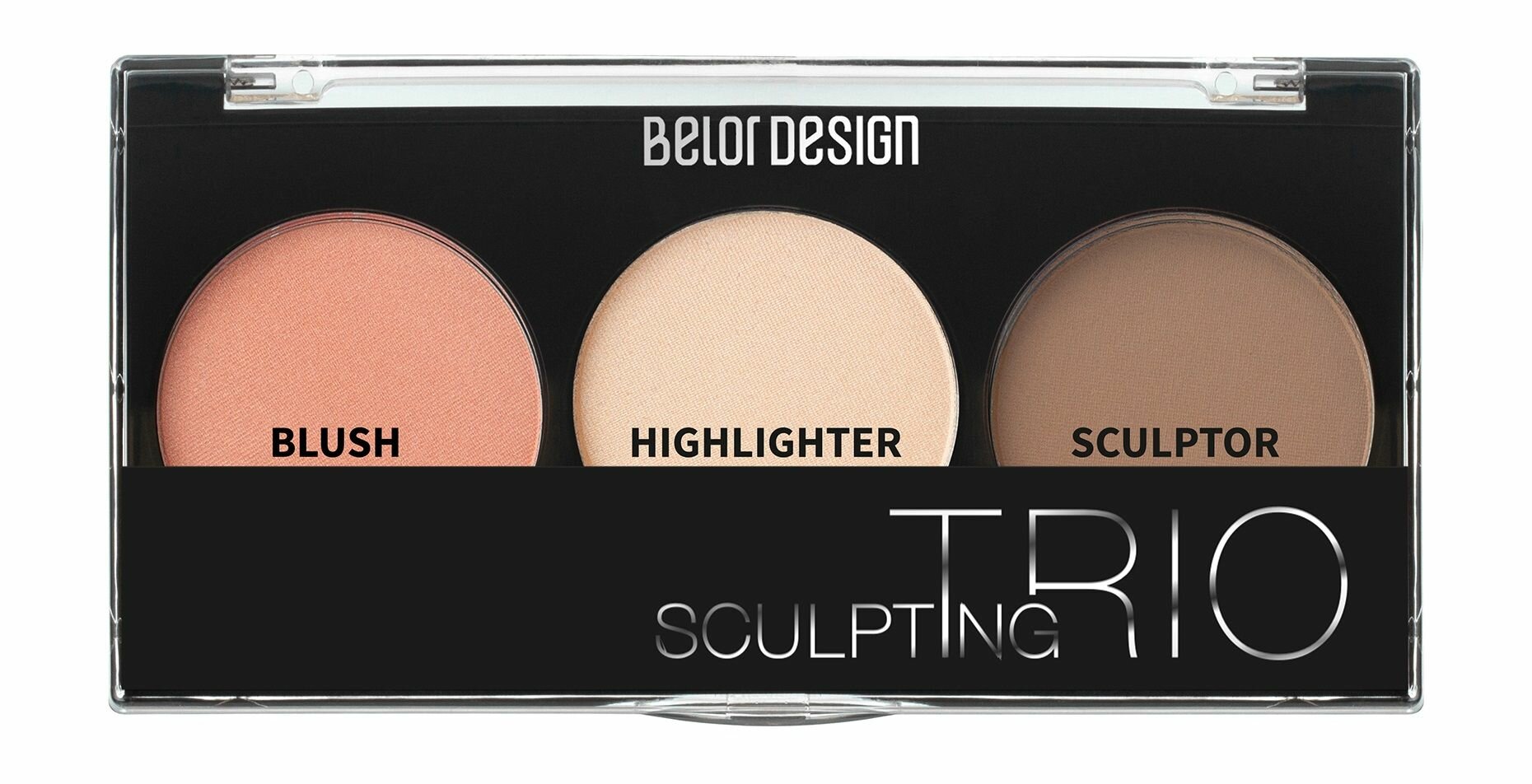 BELOR DESIGN Набор для скульптурирования лица SCULPTING TRIО 10,9 гр, 1, Теплый