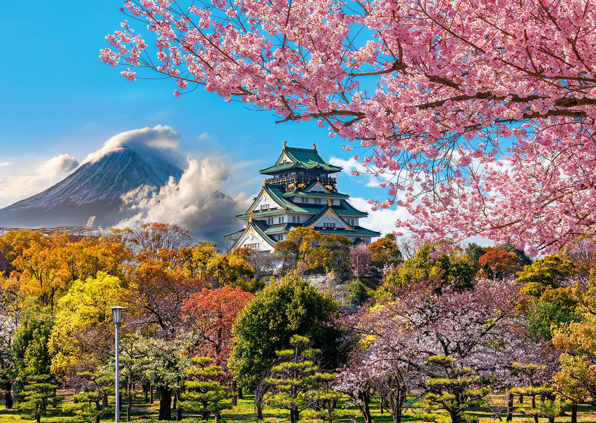 "Фрея" Пазл 1000 элемент. PZL-1000/56 Замок в Осаке, Япония