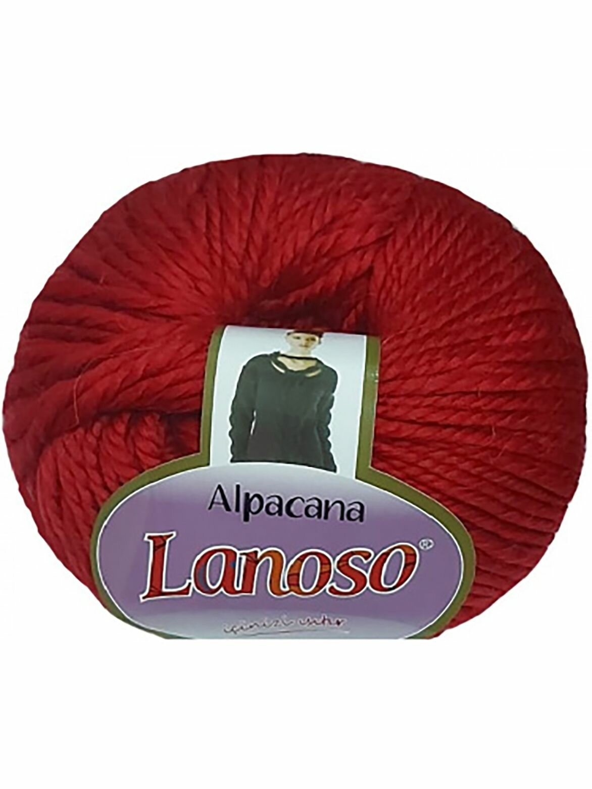 1 Моток, Lanoso ALPACANA, 40% Акрил, 35% Шерсть, 25% Альпака / 100 гр. - 130 м, Цвет-30241