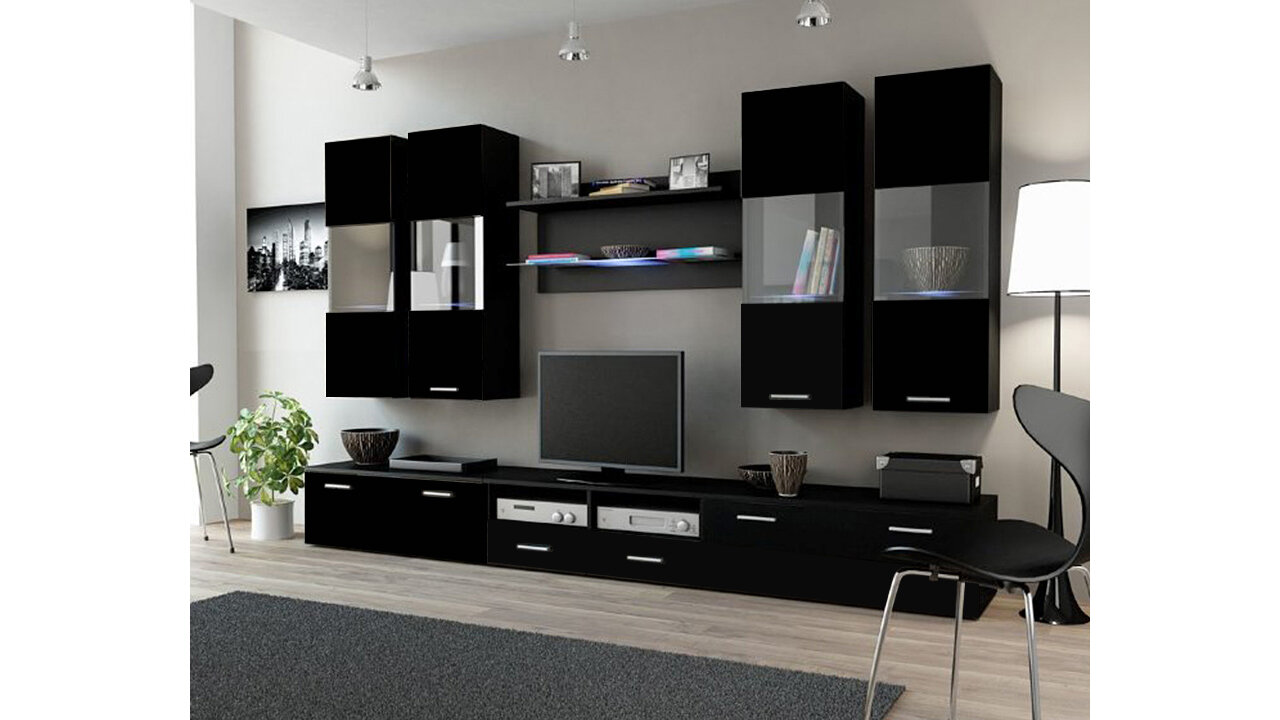 Гостиная Дрим Венге Цаво 3354 NEW 300x45x180 см, коричневый GOODFORM