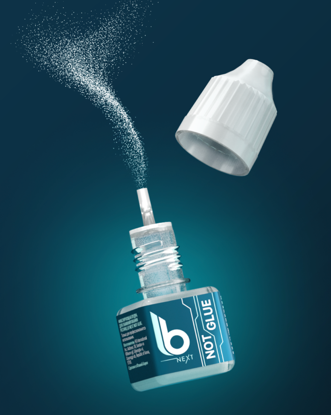 Пудра для ламинирования ресниц Lab of Beauty LB Next NOT GLUE, без клея, белая