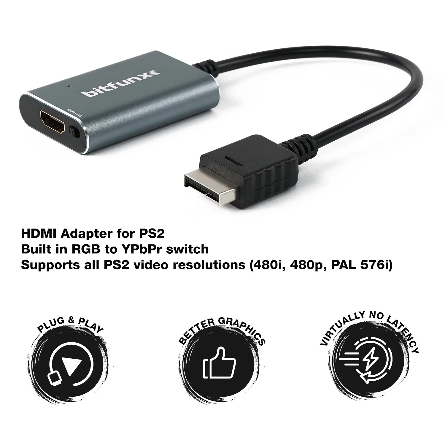 BitFunx HDMI-адаптер для Sony PS2 — фото 1