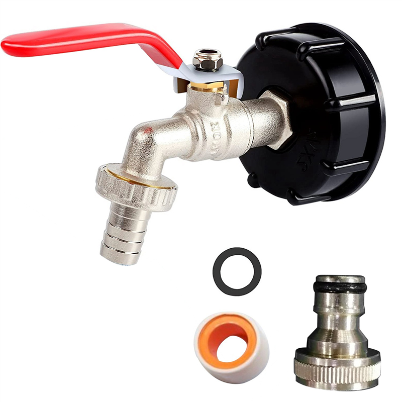 Контейнер IBC 1/2 дюйма, латунный, аксессуары для бака IBC, адаптер для бака IBC, адаптер клапана IBC для бака S60X6, адаптер IBC на 1000 л