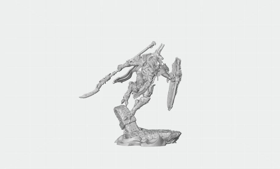 Кетеп Ишар, воин-копьеносец, фигурка, ДнД, миниатюра