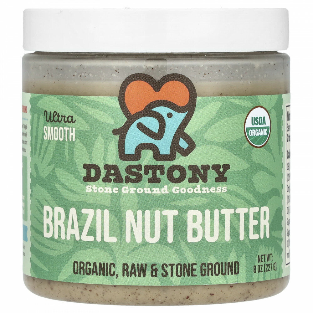 Dastony, Органическое масло из бразильских орехов, ультрагладкое, 227 г (8 унций)