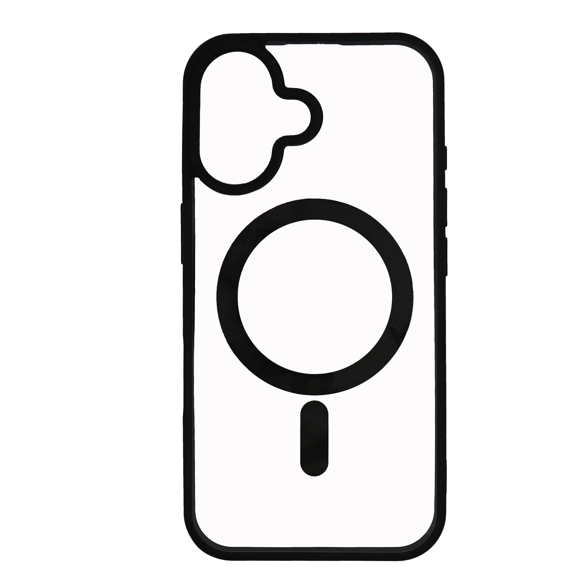 Чехол силиконовый для iPhone 16, Магнитный (MagSafe), X-CASE, черный