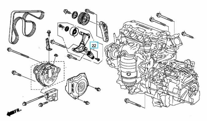 Натяжитель в сборе гидравлический (Оригинал)