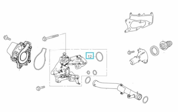 Уплотнительное кольцо 46.8х3.1; Артикул Honda: 913015K0A01 (Оригинал)
