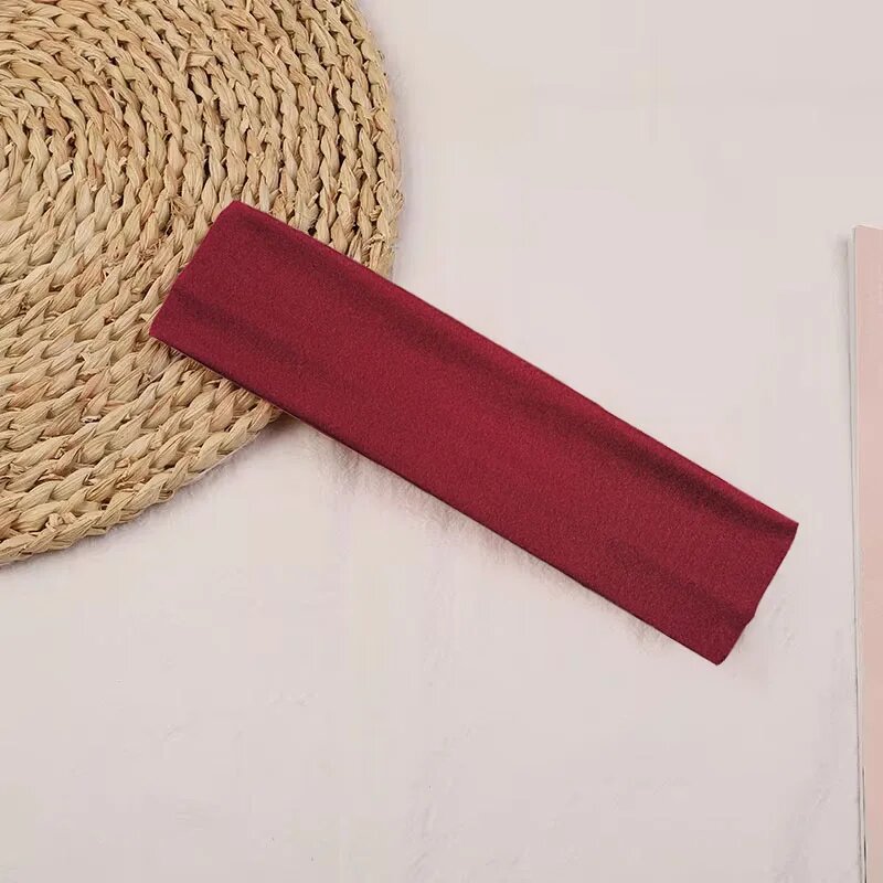 1 шт, женская и мужская однотонная повязка на голову для бега, впитывающая пот, банданы для 17