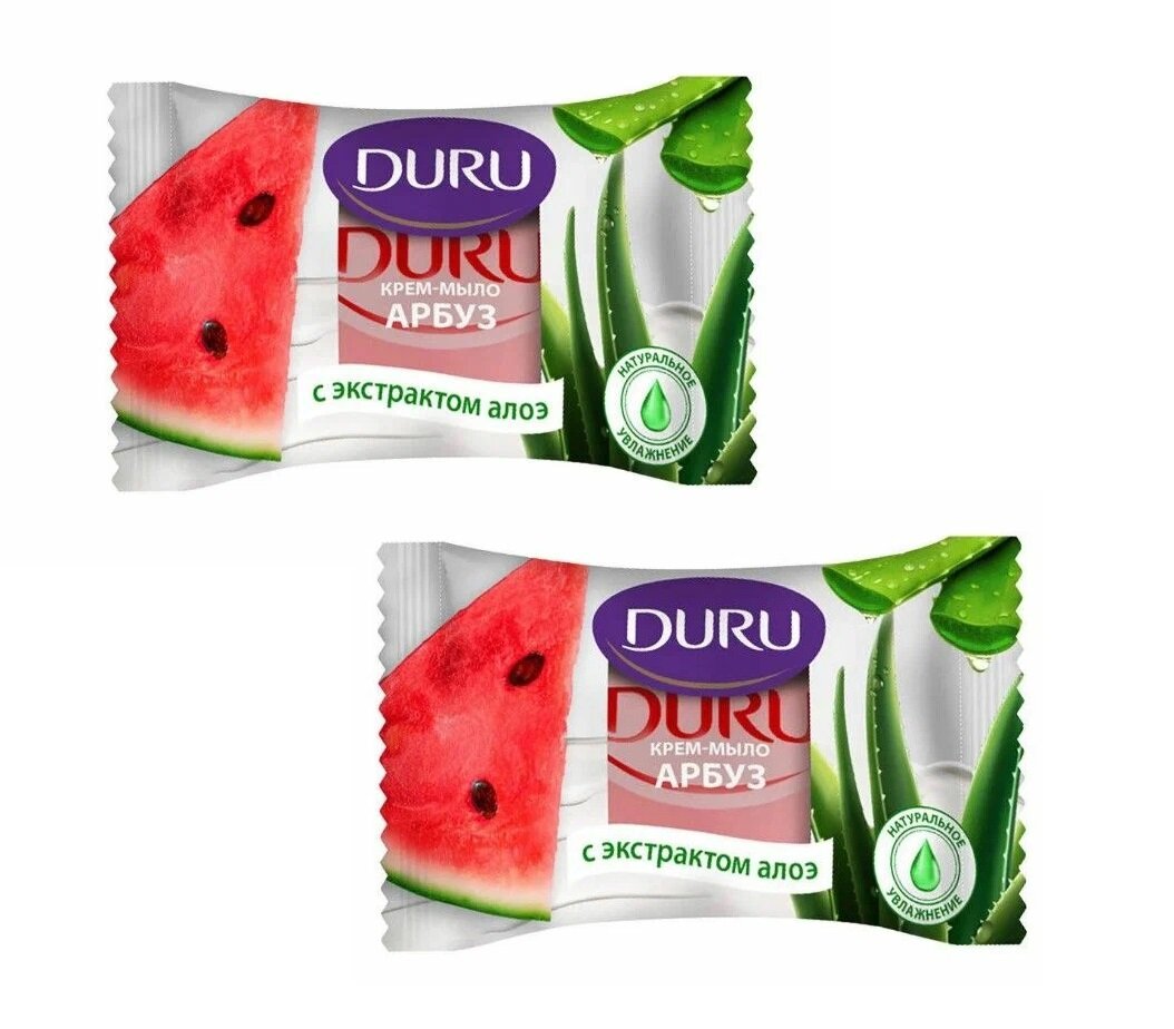 Крем-мыло Duru Арбуз и экстракт Алоэ, 80г , 2 шт