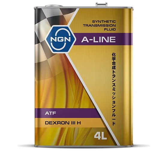 Трансмиссионное масло NGN A-LINE ATF DEXRON III H синтетическое, 4л V182575151