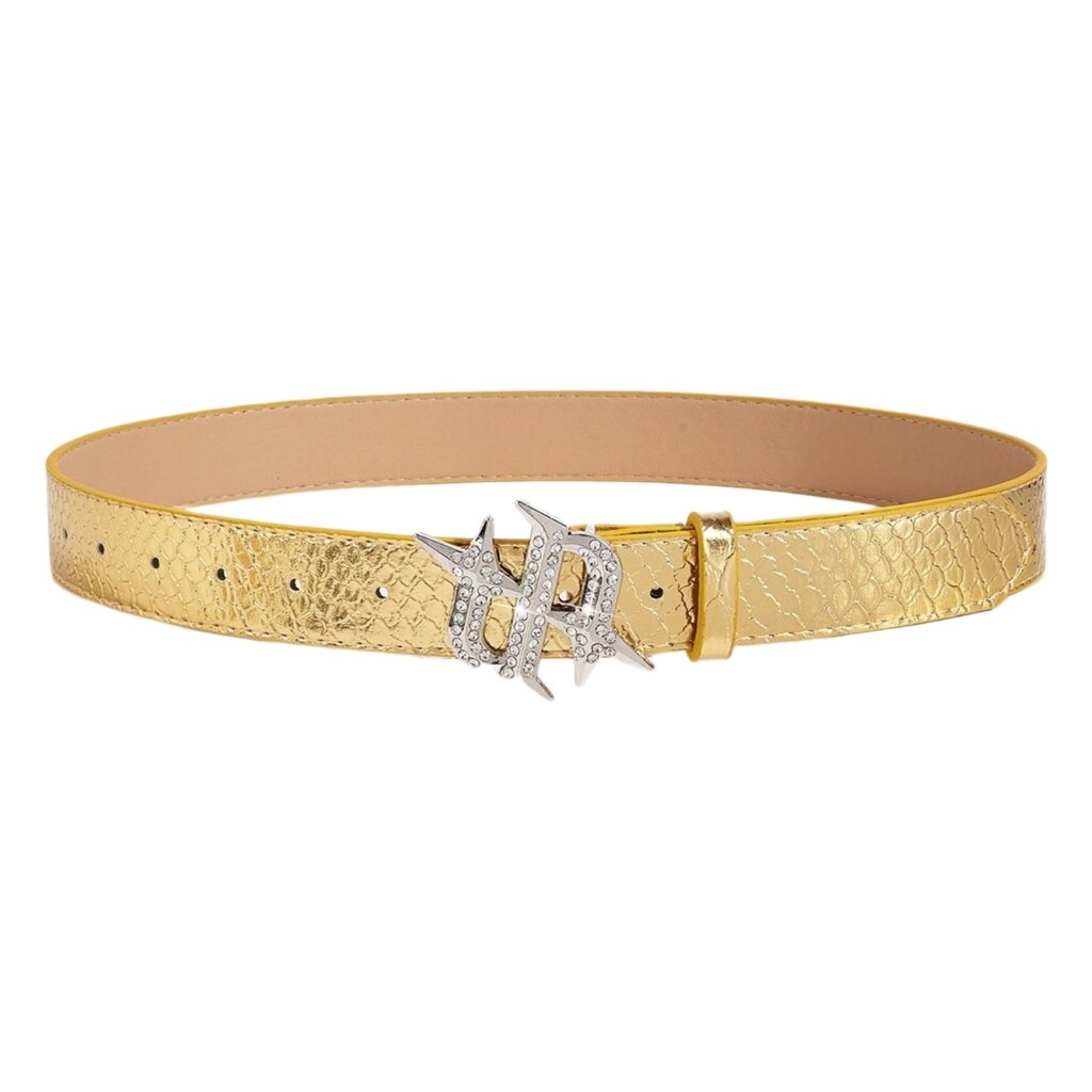 Блестящий пояс с шипами, сверхмощная, украшенная драгоценностями цепочка в стиле Livehouse, панк, готические потрясающие стразы