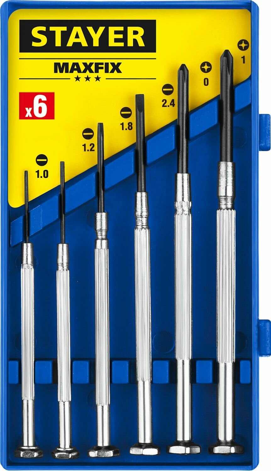 Часовые отвертки STAYER, 6 предметов 2560-H6_z02