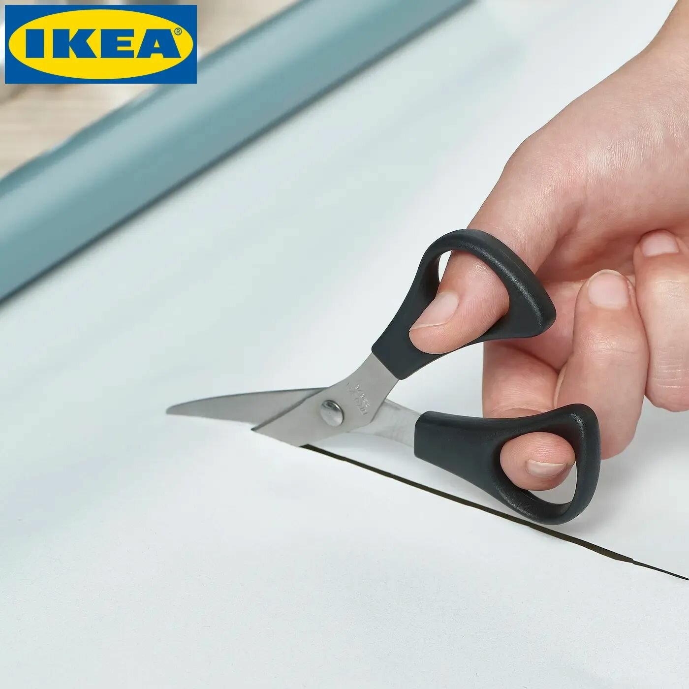 IKEA Домашние ножницы, нержавеющая сталь/чёрные, 14 см