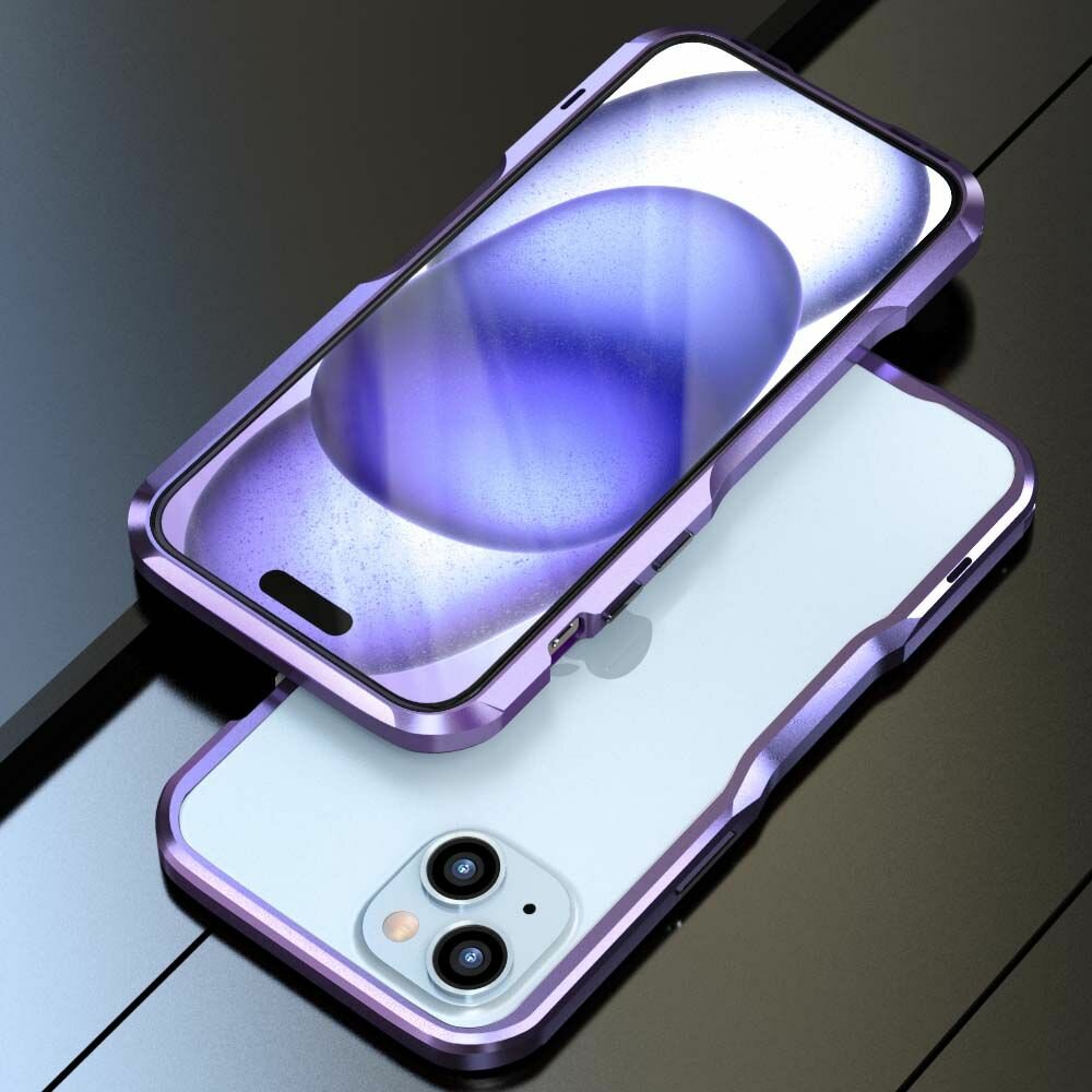 Металлический бампер корпус, совместимый с Apple iPhone 14 (Эпл Айфон 14), роскошный алюминиевый сплав