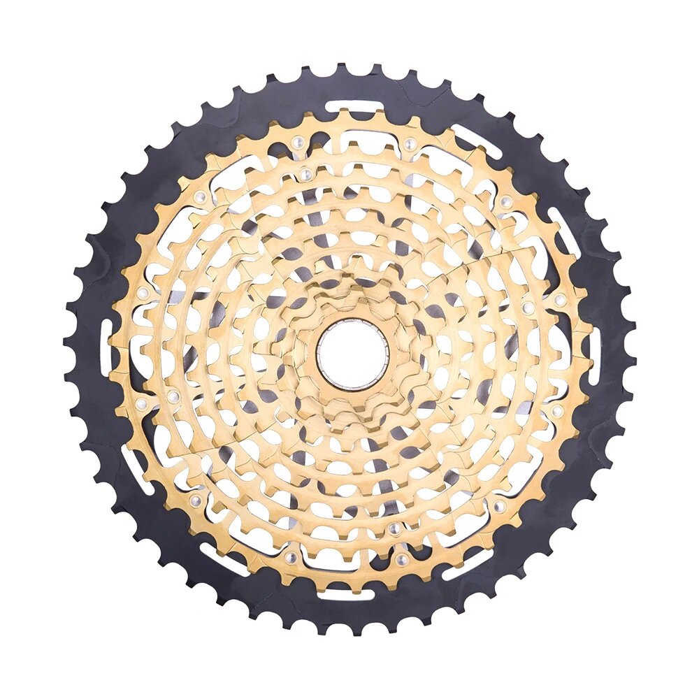 ZTTO MTB 11-скоростная кассета 9-50T Радуга/Золото/Серебро 11S 9-50 ULT GOLD XD