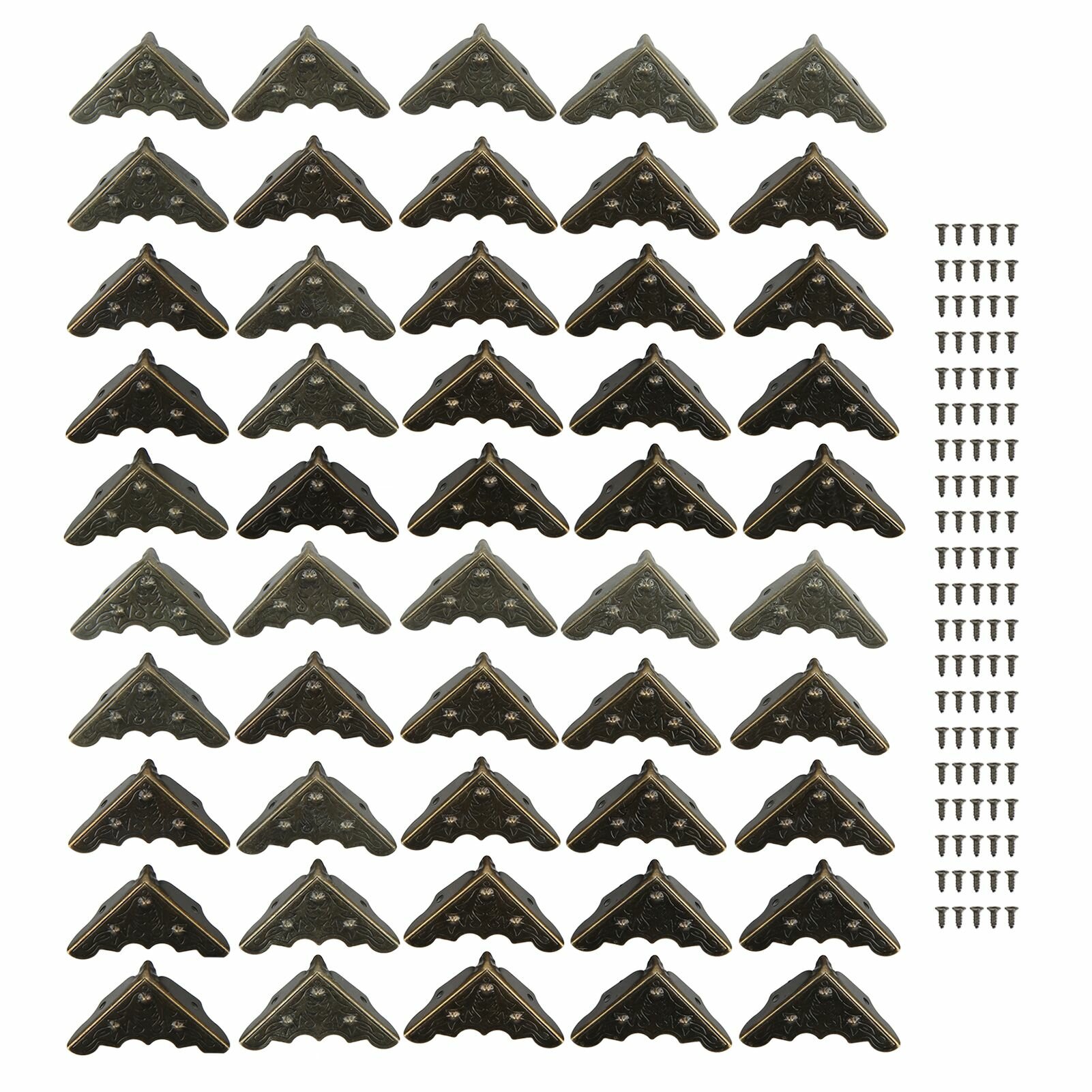 50 шт, металлические защитные уголки в стиле ретро, широкое применение, прочные металлические угловые ограждения высокой твердости для деревянного ящика