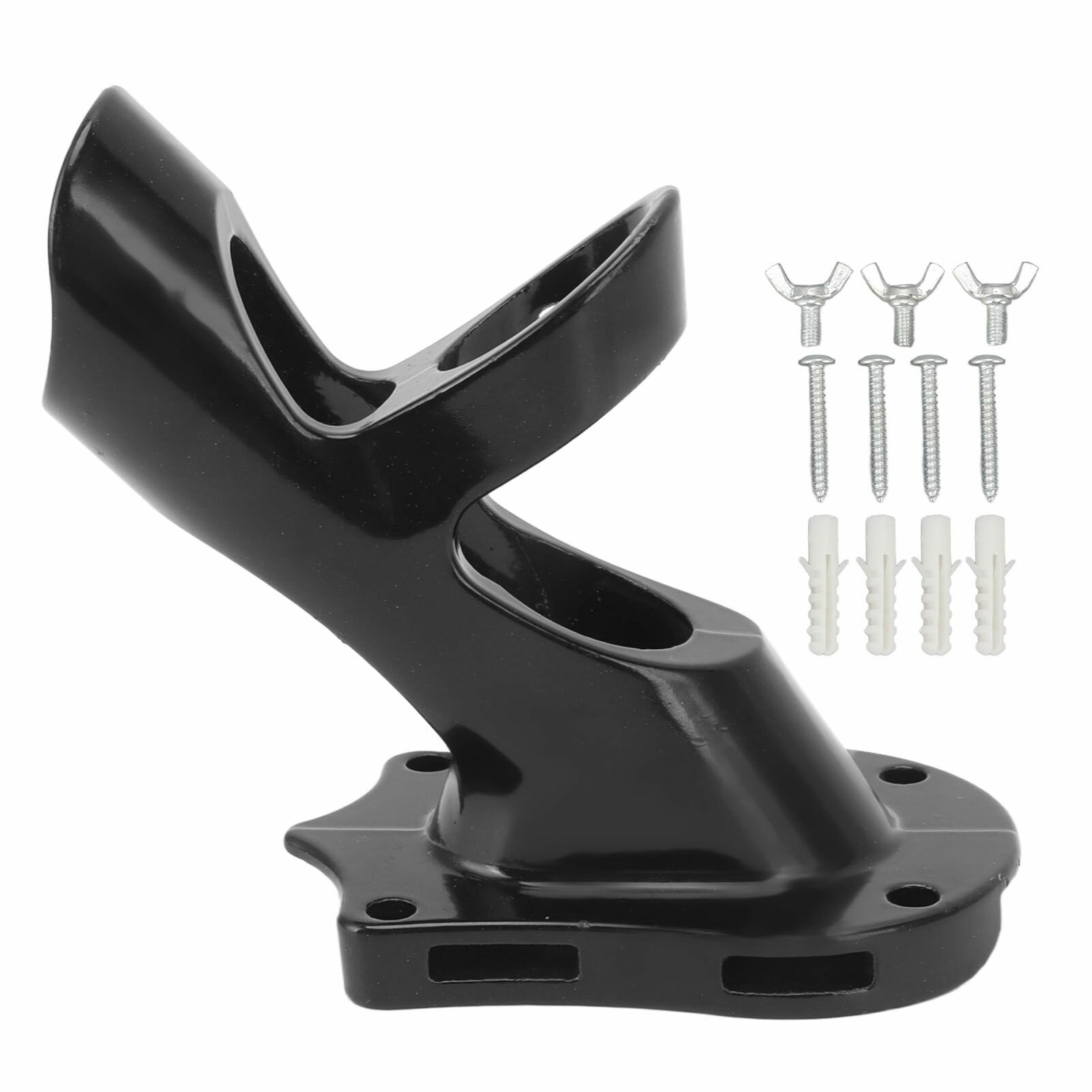 Кронштейн для флага, регулируемый 45 градусов, алюминиевый сплав, прочный, нержавеющий, с 3 отверстиями, кронштейн для держателя флагштока, черный