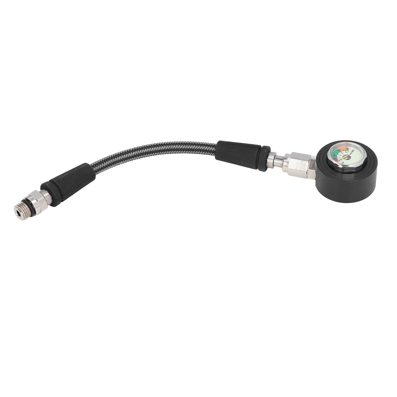 Scuba Diving Pressure Gauge Luminous Submersible with High Hose for BCD Regulator Underwater Equipment 15cm/5.9in