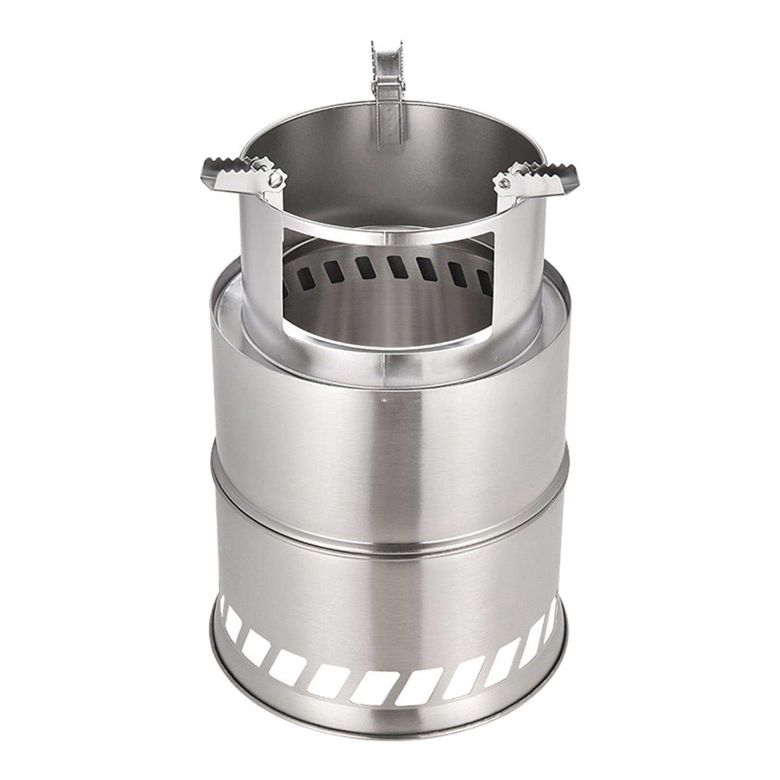 Складная походная печь из нержавеющей стали, дровяная печь, портативная походная печь для пикника на природе.