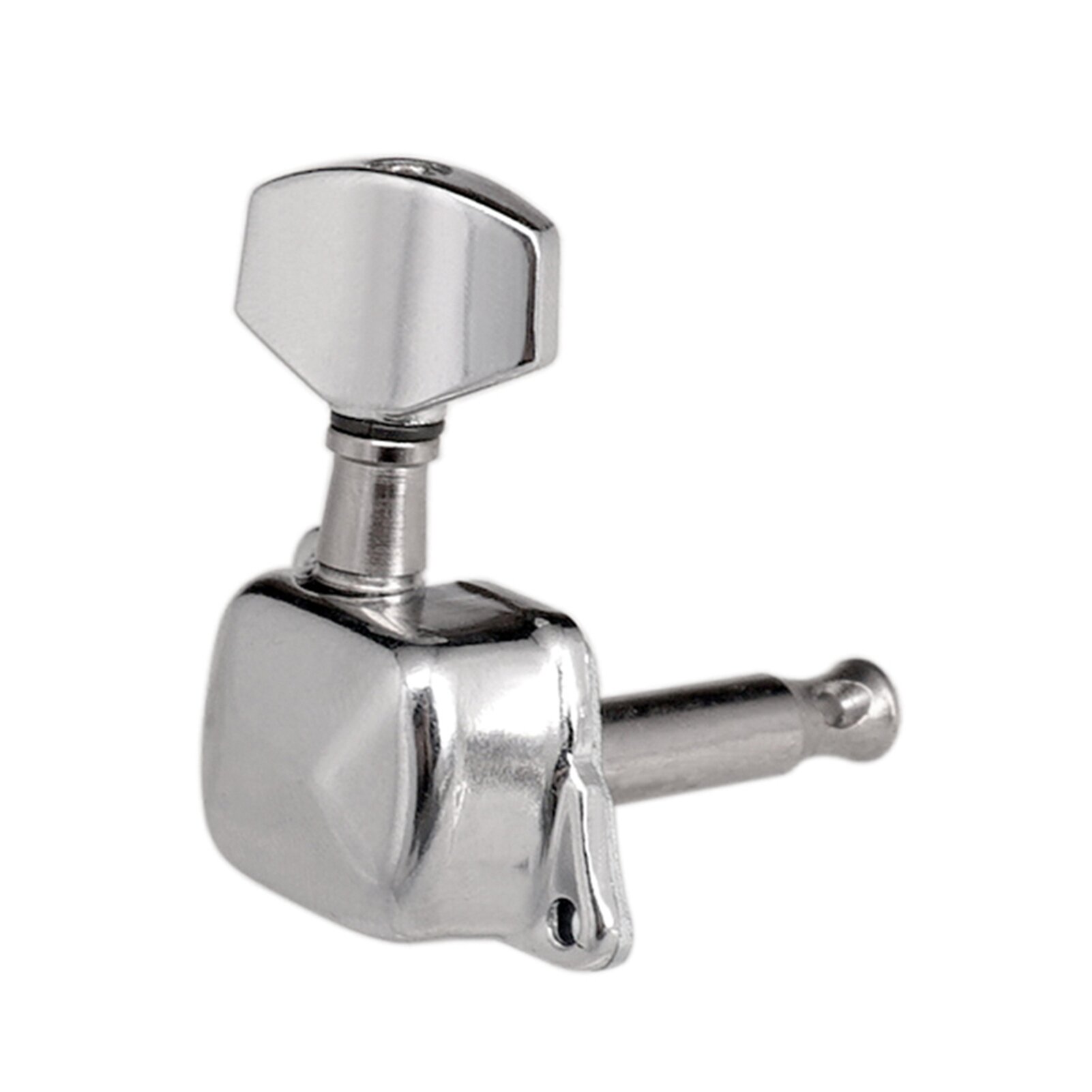 Колки для настройки электрических и акустических гитар, 6 колков для правой руки, полузакрытые колки, серебро, прочные и простые в использовании