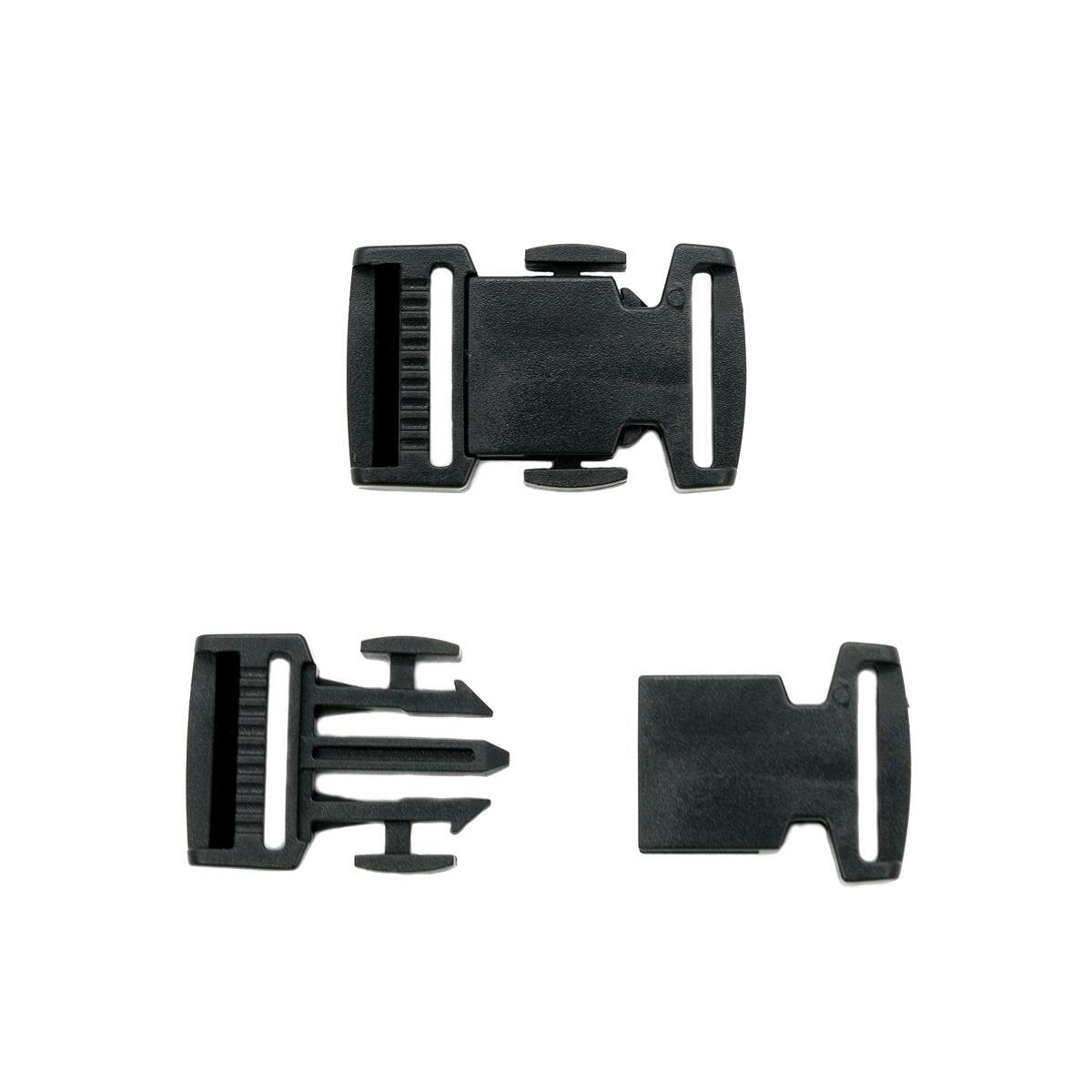 Фастексы протос Черные, 20 мм, пластик, ГР, 6986/87, 50 шт