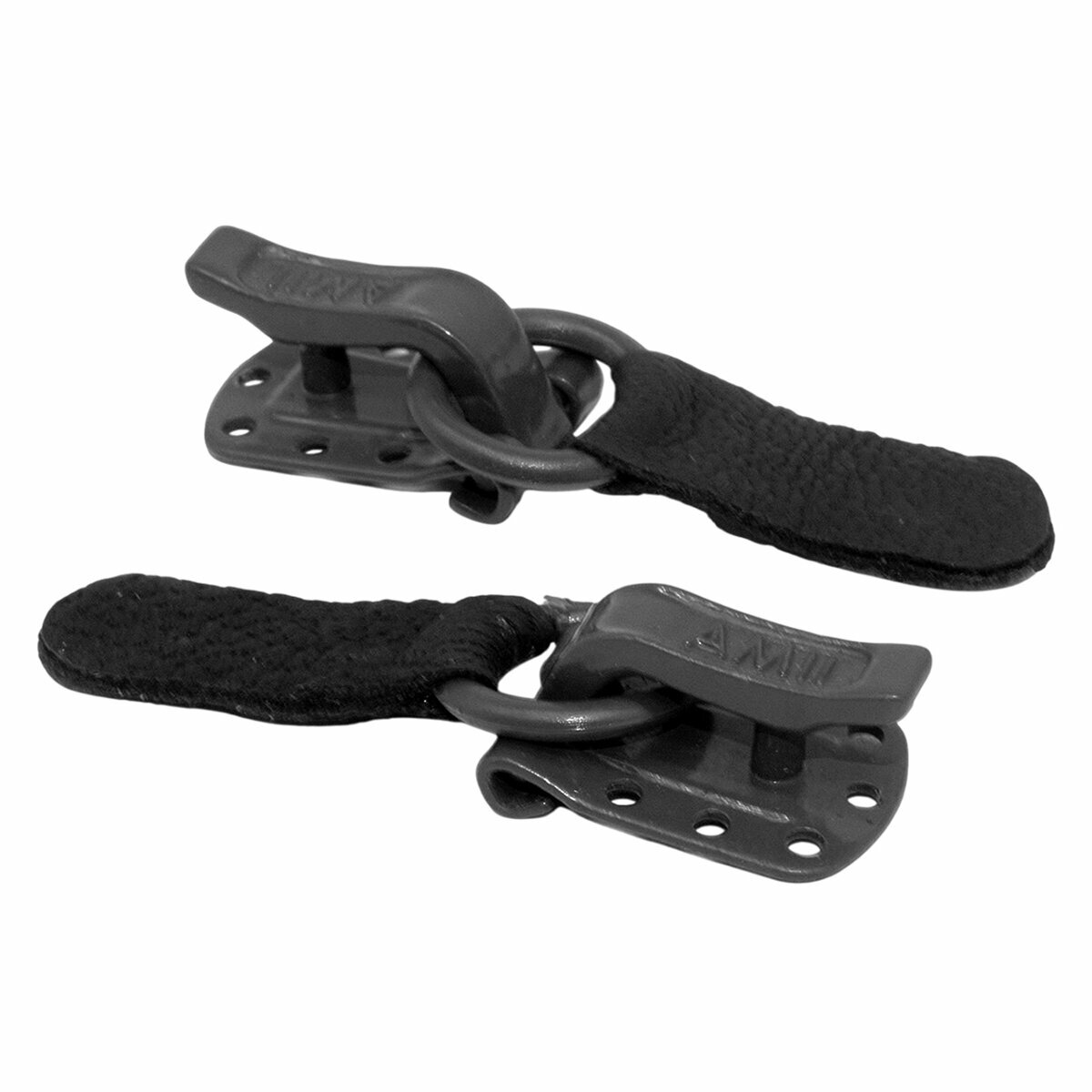 Крючки шубные металлические 50 штук, 5,2*1,6 см, цвет черный, Amii