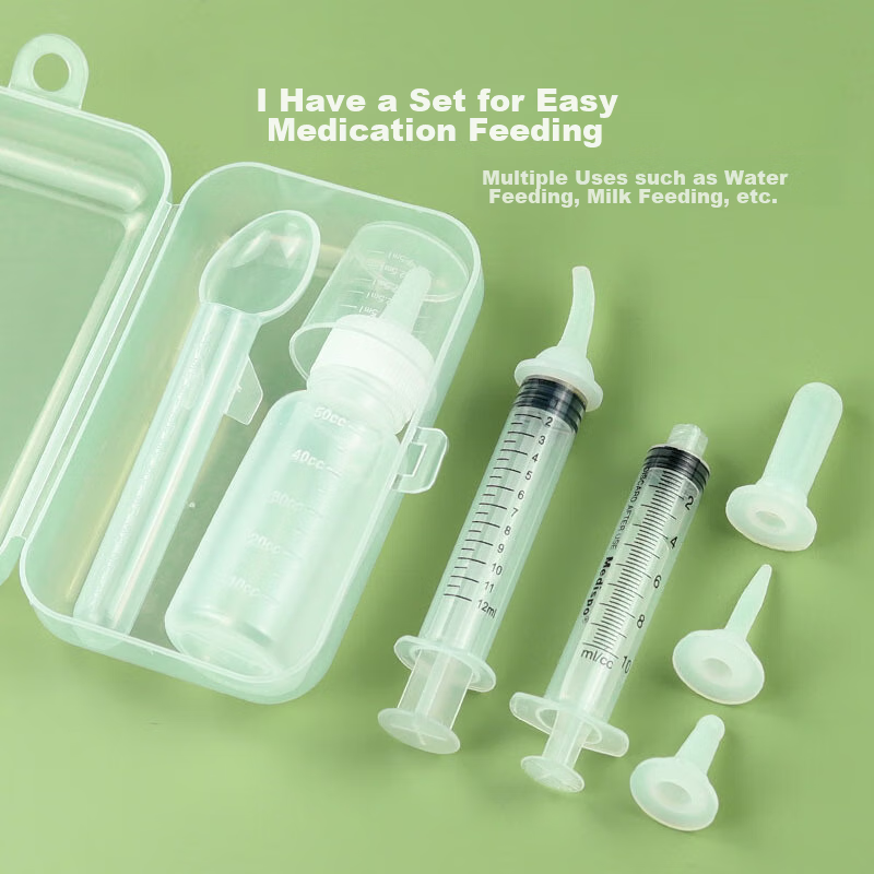 Petofstory Kitten Feeding Bottle Set with Nipples, Syringe-Style Feeding And Medicine Dispenser for Cats And Dogs