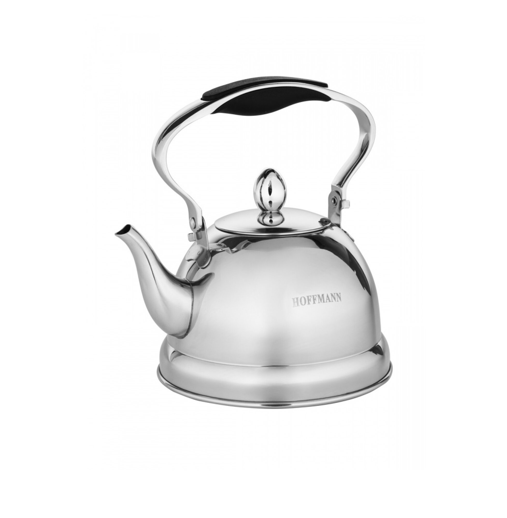 Чайник Hoffmann HМ 55166 HM, нержавеющая сталь, зеркальный, 1 л