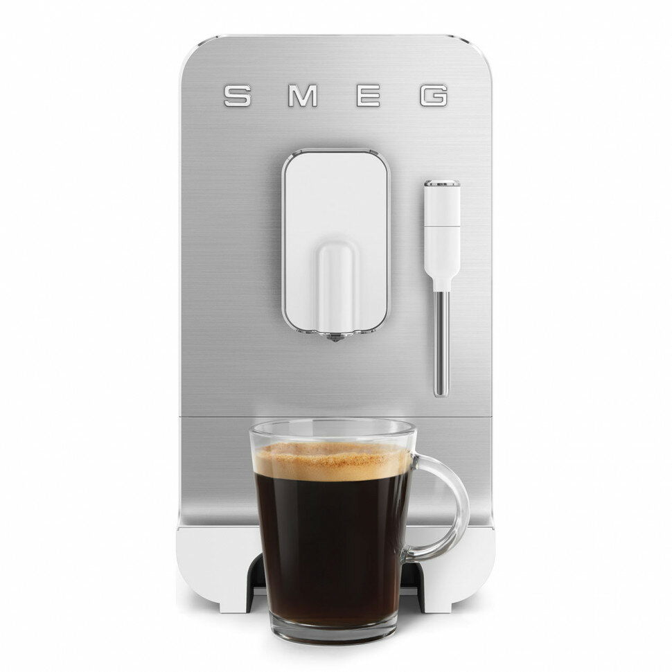 Автоматическая кофемашина Smeg BCC12WHMEU, с капучинатором, цвет белый матовый — фото 1