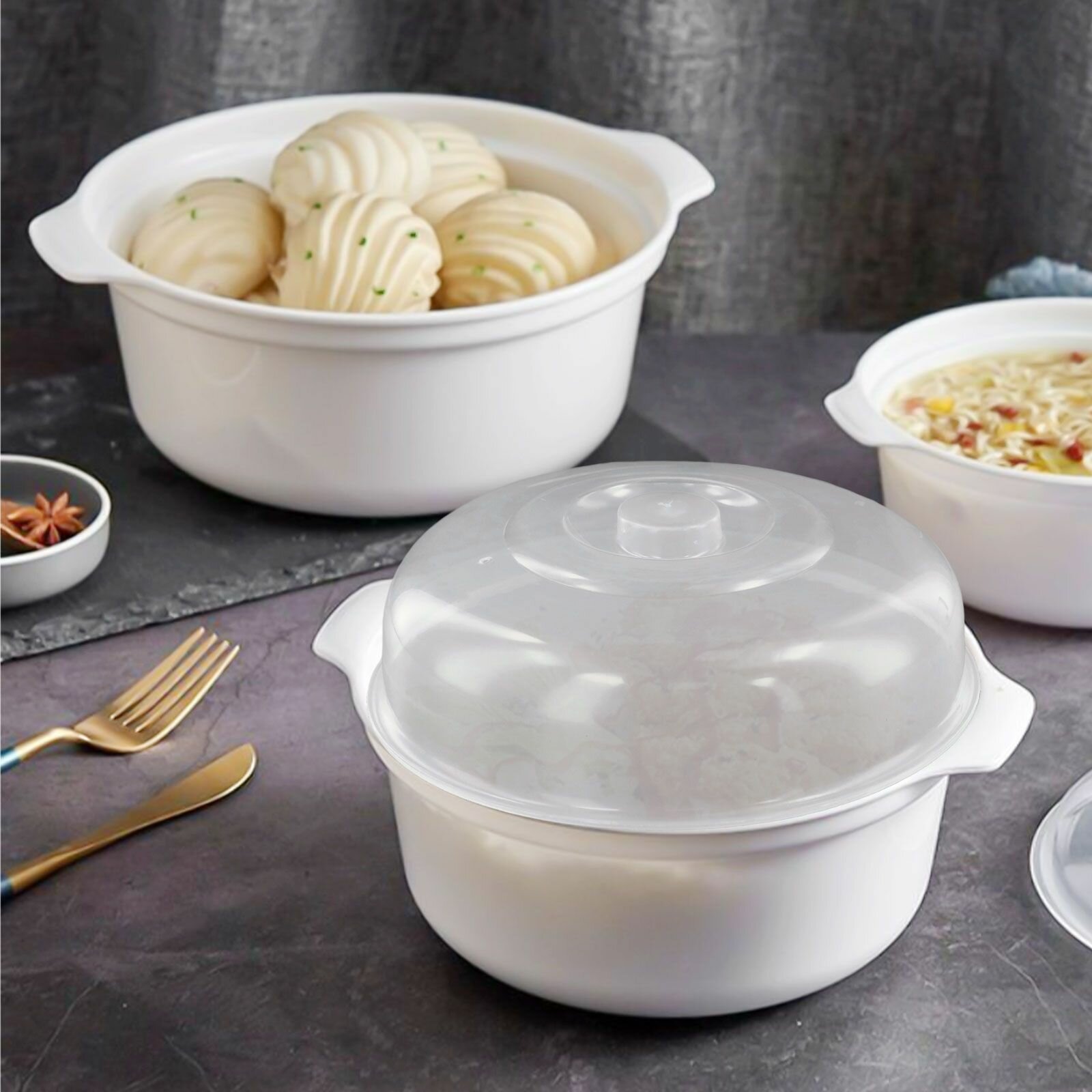 Крышка для микроволновки с вентиляцией, защита от брызг, прозрачная, удобная ручка, для равномерного разогрева еды