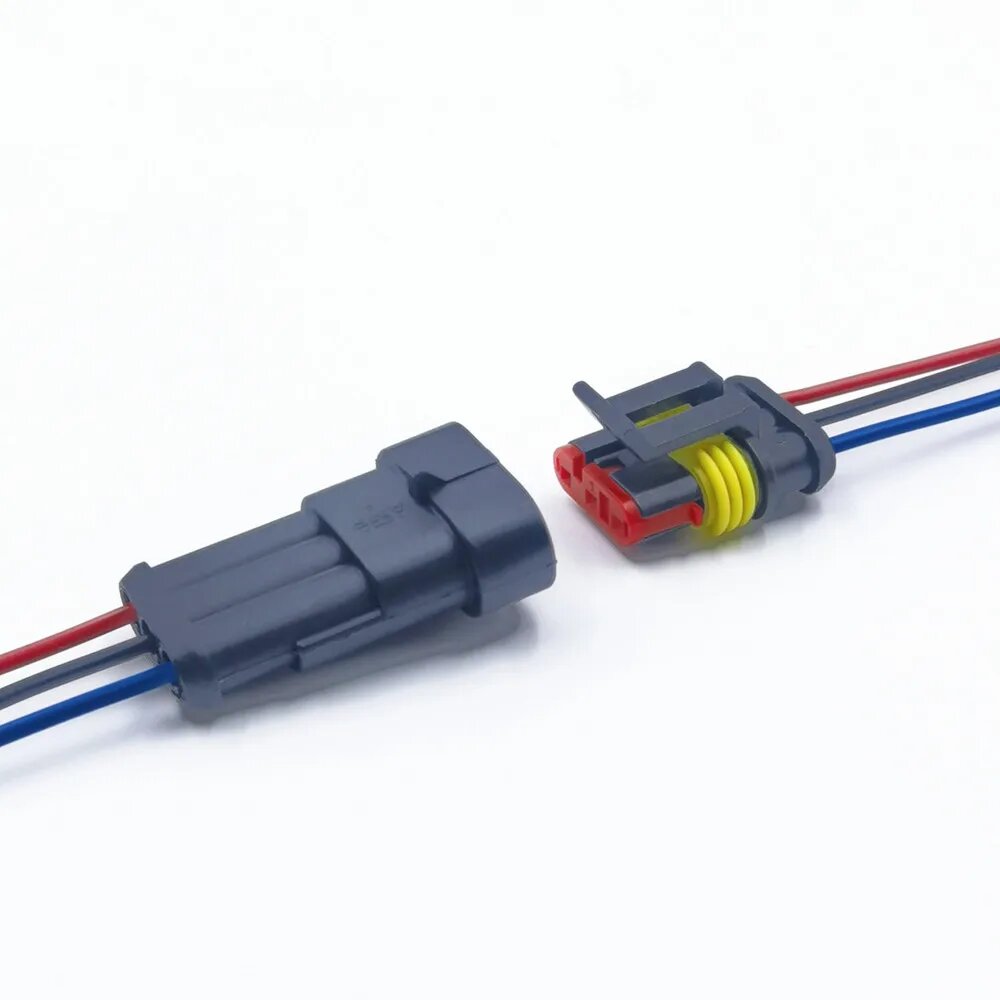 1 шт. водонепроницаемый разъем 1/2/3/4-контактный комплект для быстрого подключения проводов с проводом, подходит для автомобилей и кораблей