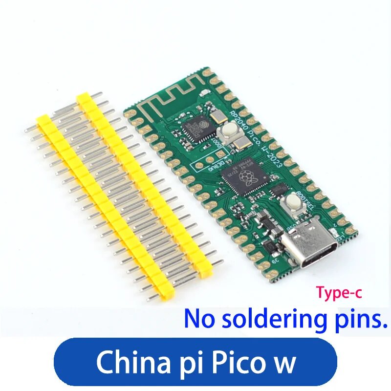 Разработка микроконтроллера Raspberry Pi Pico China picoW Unwelded
