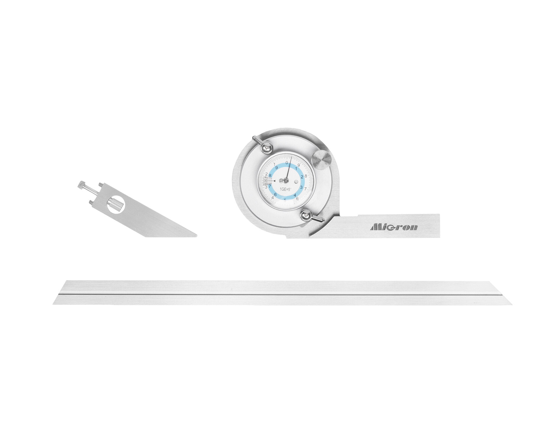 Угломер индикаторный Micron 0-360° 5' (300мм)
