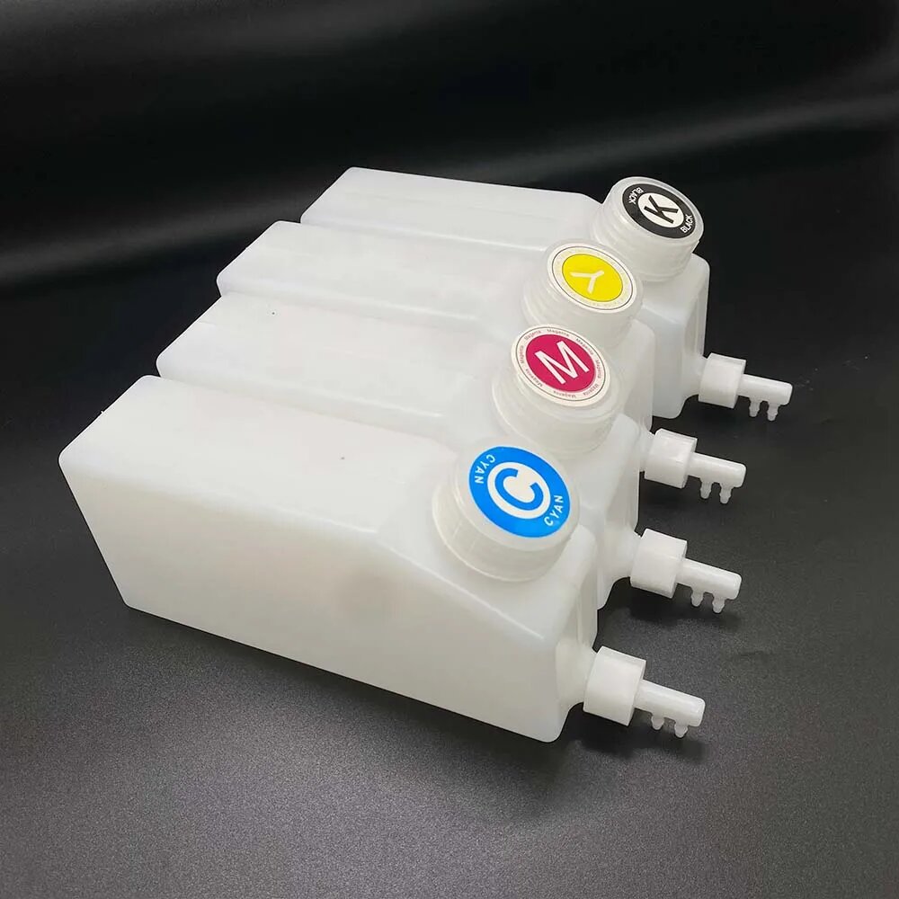 Чернильный картридж CMYK 500 мл, с двойными чернилами, пустый резервуар, эко-растворимые чернила для фотографий, чернила для принтера, циркуляция белого резервуара