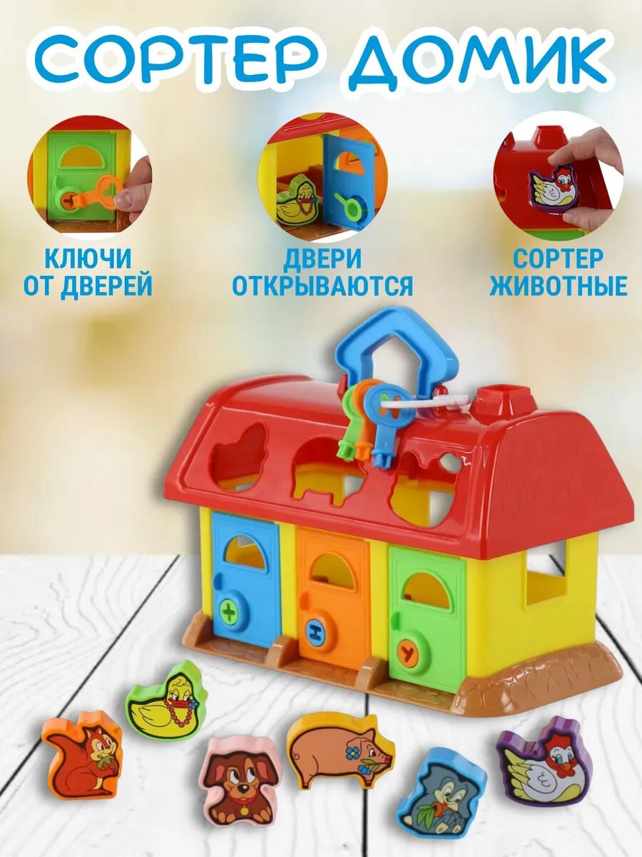 Сортер для малышей Домик